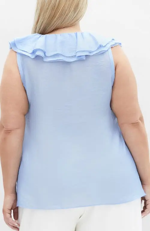 City Chic Athena Ruffle Sleeveless Top