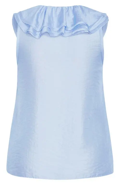 City Chic Athena Ruffle Sleeveless Top