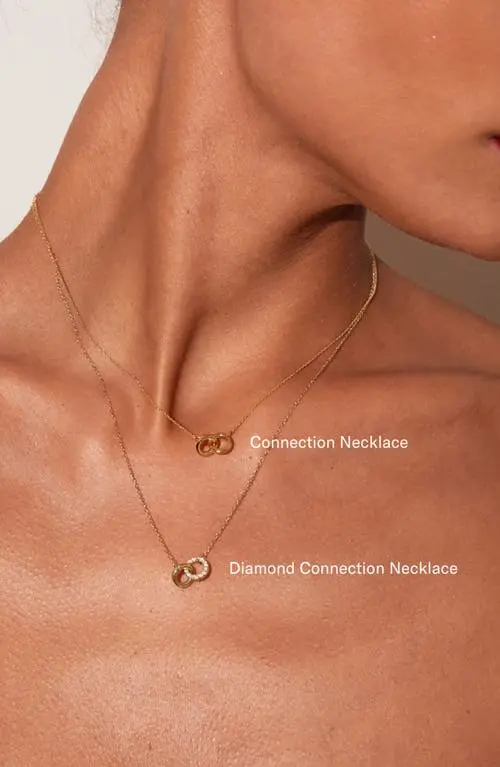 AURATE Diamond Connection Necklace