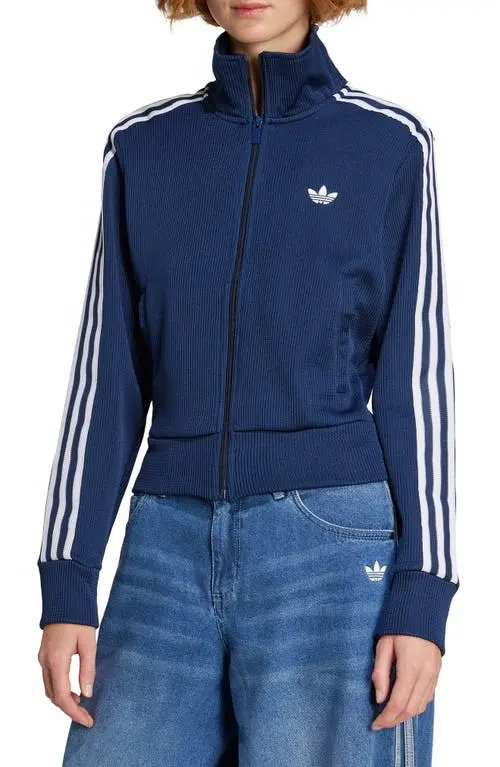Adidas Firebird Adicolor Knit Track Jacket - Night Indigo/white