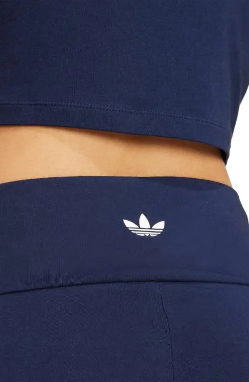Adidas 3-stripes Booty Bike Shorts - Night Indigo/white