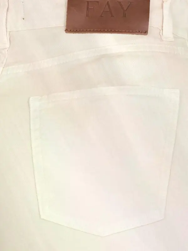 FAY Frayed Five-pocket Shorts - Neutrals