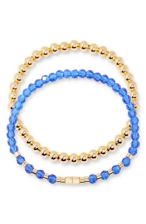 BROOK & YORK Makenna Set Of 2 Birthstone Beaded Stretch Bracelets - Gold/sept