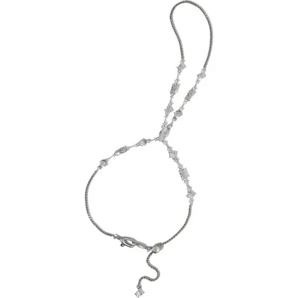 Nadri Everleigh Hand Chain - Rhodium