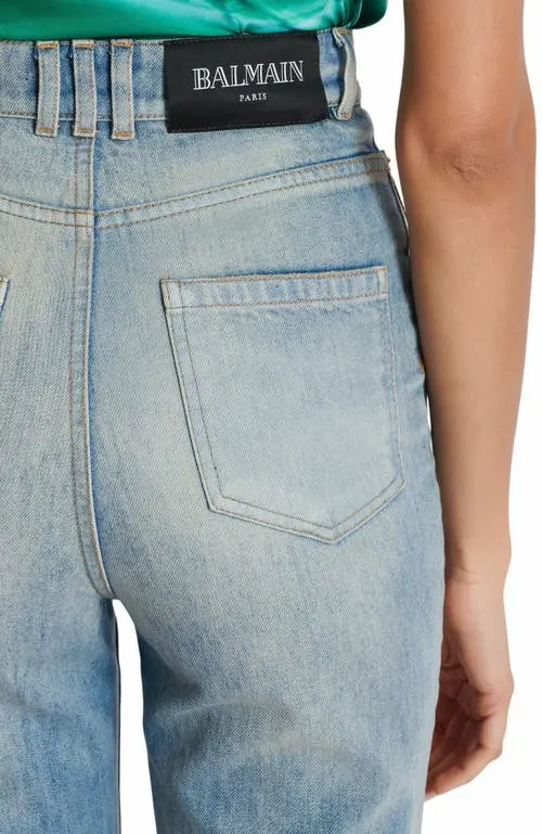 Balmain Flared-fit Denim Jeans - Blue