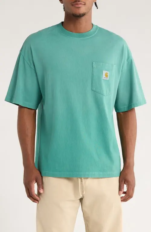Carhartt Work In Progress Hudson Pocket T-shirt - Saguaro (chalk Wash)