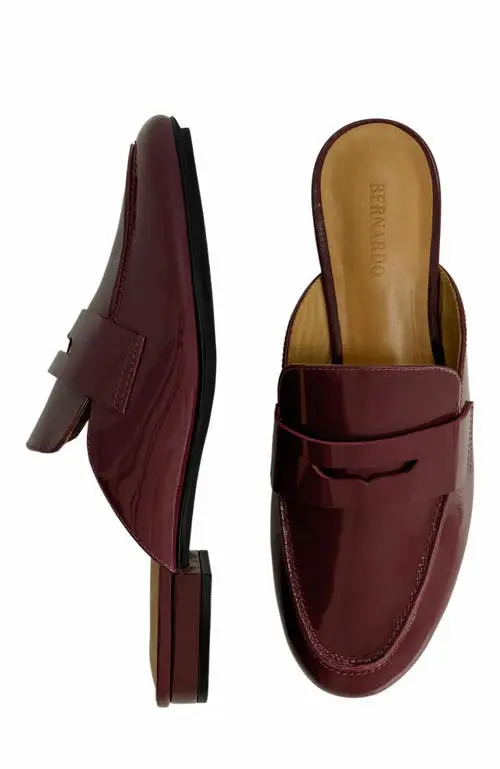 Bernardo Balda Loafer Mule - Bordeaux