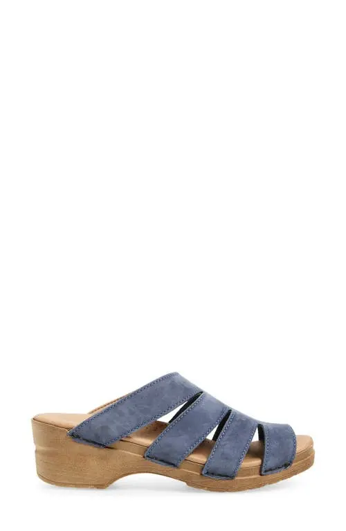 SANITA Monika Platform Slide Sandal - Dove Blue