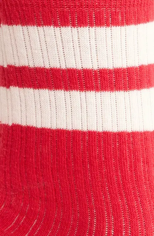 DAMSON MADDER Sporty Stripe Crew Socks