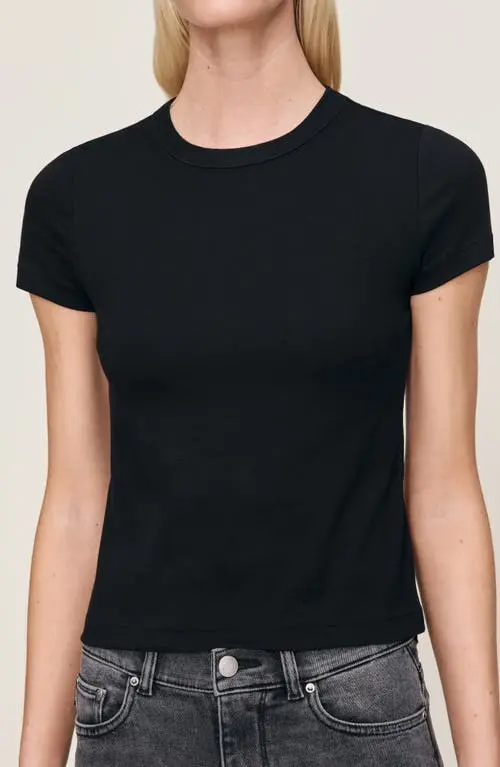 DL1961 Fitted Cotton T-shirt - Black