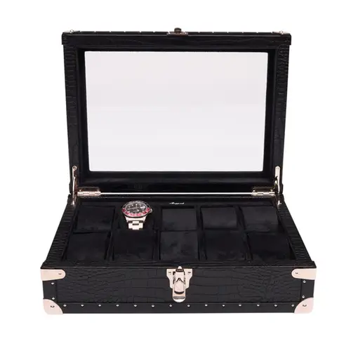 RAPPORT LONDON Brompton Optic Ten Watch Box - Black