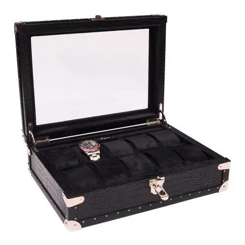 RAPPORT LONDON Brompton Optic Ten Watch Box - Black