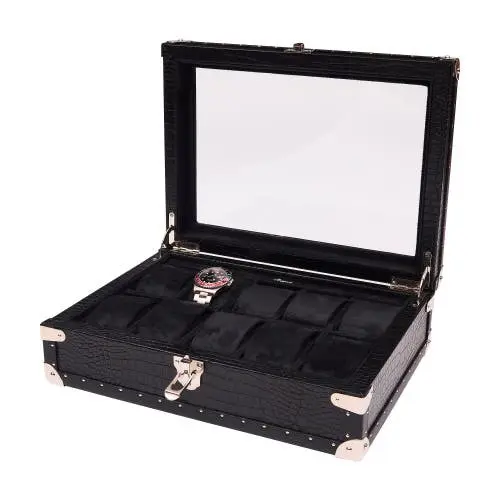 RAPPORT LONDON Brompton Optic Ten Watch Box - Black