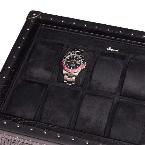 RAPPORT LONDON Brompton Optic Ten Watch Box - Black