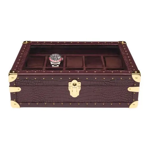 RAPPORT LONDON Brompton Optic Ten Watch Box - Brown