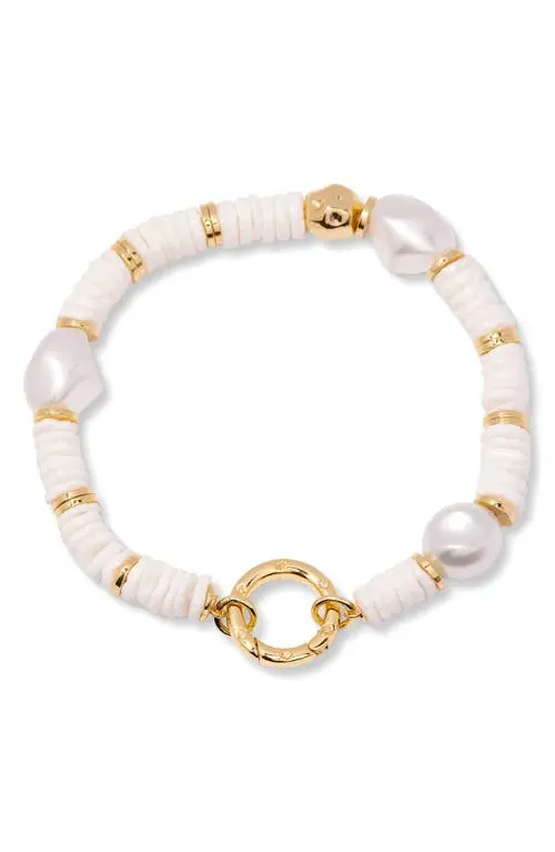 BROOK & YORK Salina Beaded Bracelet - Gold