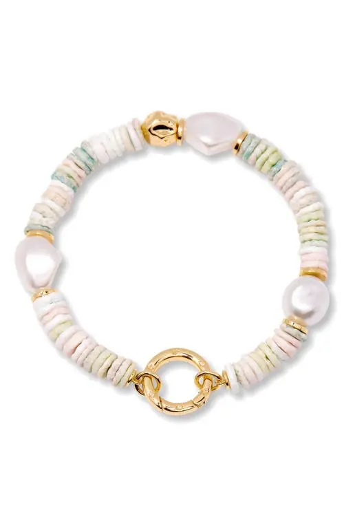 BROOK & YORK Salina Beaded Bracelet - Gold