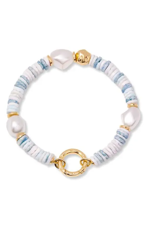 BROOK & YORK Salina Beaded Bracelet - Gold