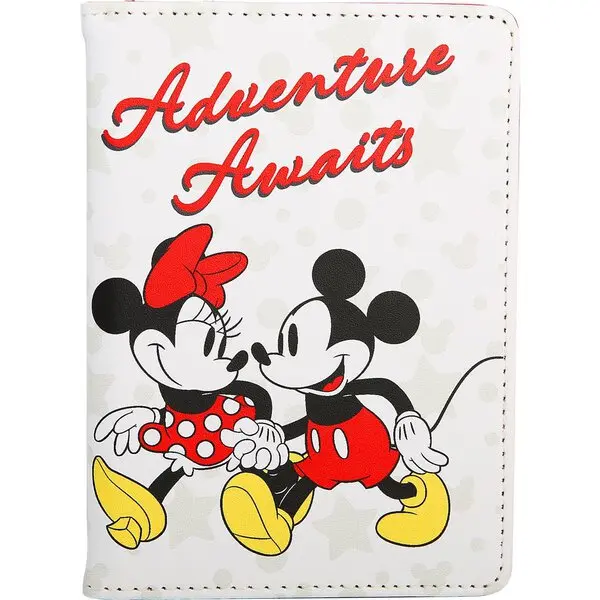 Disney Mickey & Minnie Passport Holder - White, Red, Black