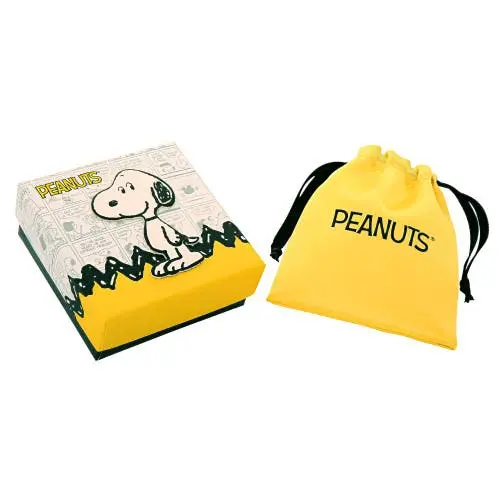 PEANUTS Snoopy And Woodstock Enamel Hoop Earrings