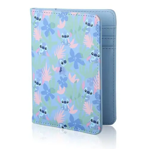 Disney Stitch Light Tropical Passport Case - Light Blue