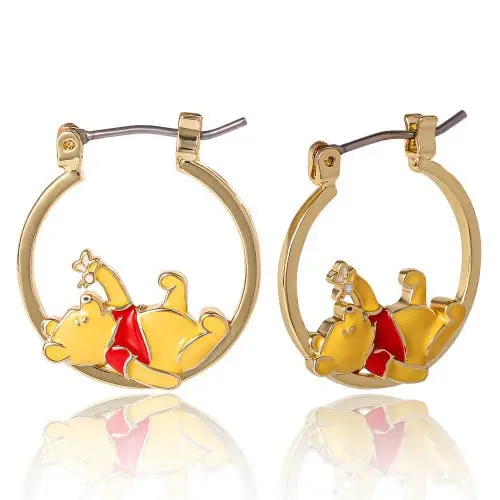 Disney Winnie The Pooh Hoop Earrings