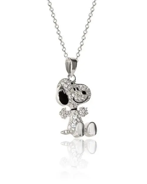 PEANUTS Snoopy 3d Pave Pendant