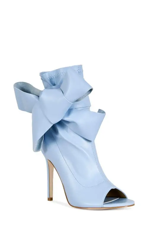 AZALEA WANG Klarice Open Toe Bootie - Blue