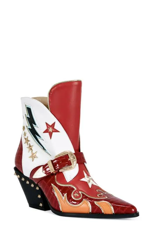 AZALEA WANG Channing Cowboy Boots - Multi
