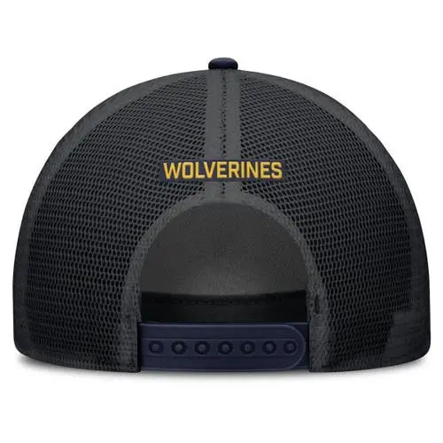 JORDAN BRAND Michigan Wolverines Rise Primetime Trucker Adjustable Hat