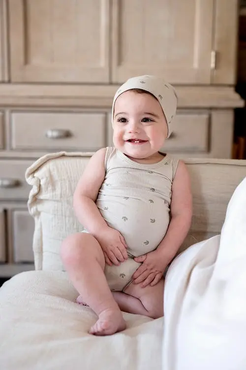 ELY'S & CO. Jersey Cotton Romper - Sage Leaf