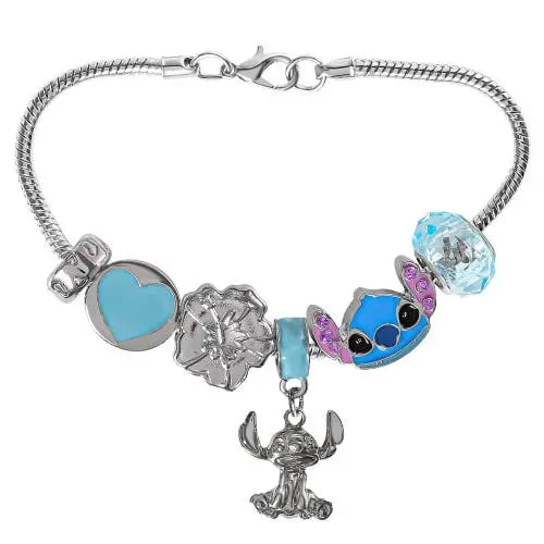 Disney Stitch Charm Bracelet - Silver