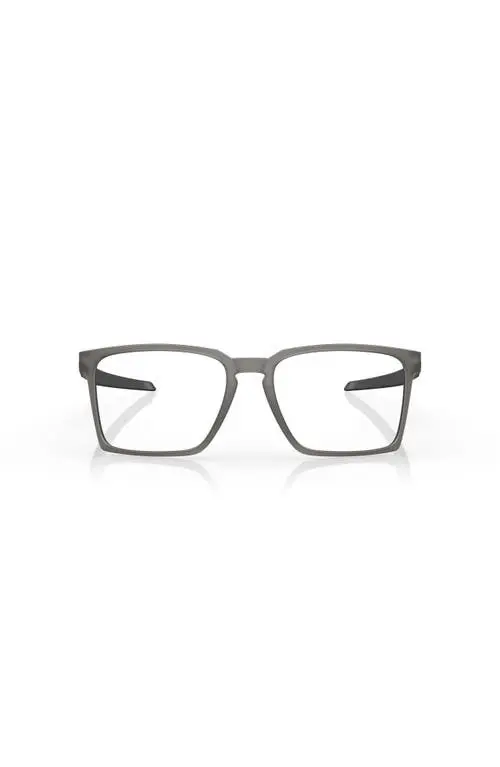 Oakley 54mm Rectangle Full Rim Optical Glasses - Grey