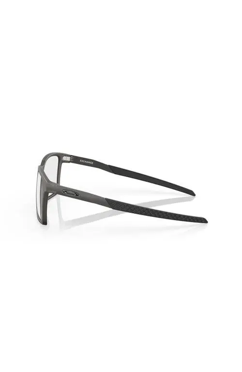 Oakley 54mm Rectangle Full Rim Optical Glasses - Grey