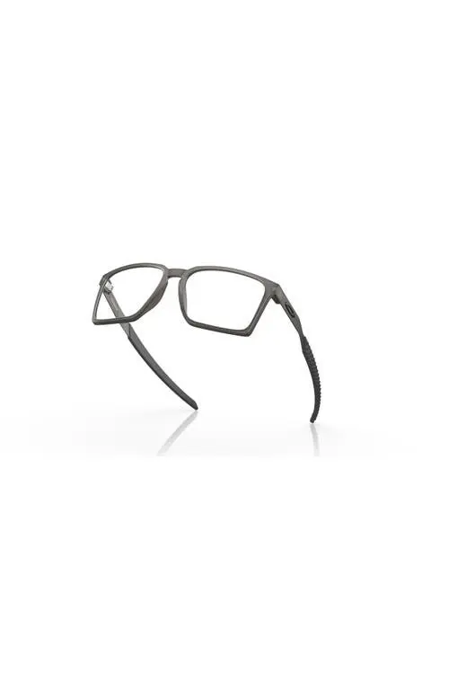 Oakley 54mm Rectangle Full Rim Optical Glasses - Grey
