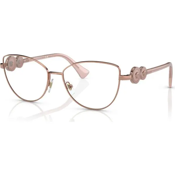 Versace 55mm Cat Eye Optical Glasses - Pink