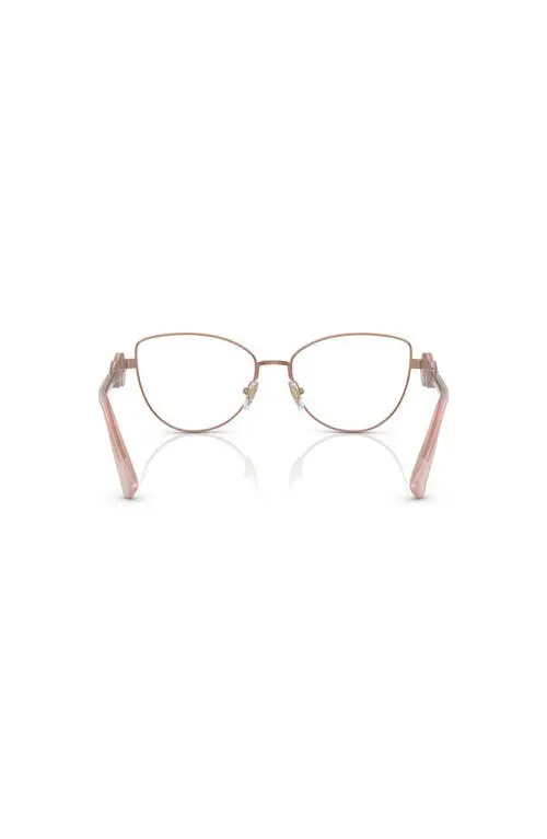 Versace 55mm Cat Eye Optical Glasses - Pink