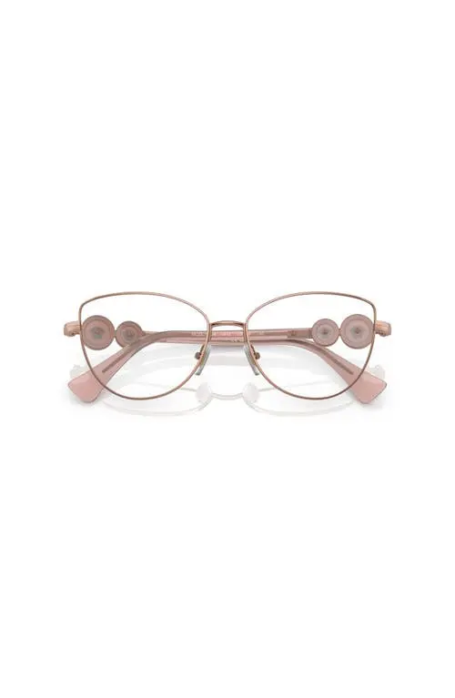 Versace 55mm Cat Eye Optical Glasses - Pink