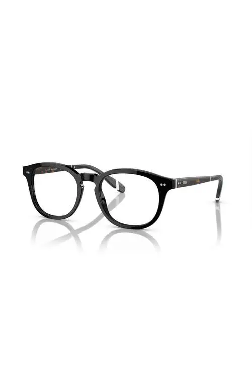 Polo Ralph Lauren 52mm Square Optical Glasses - Black