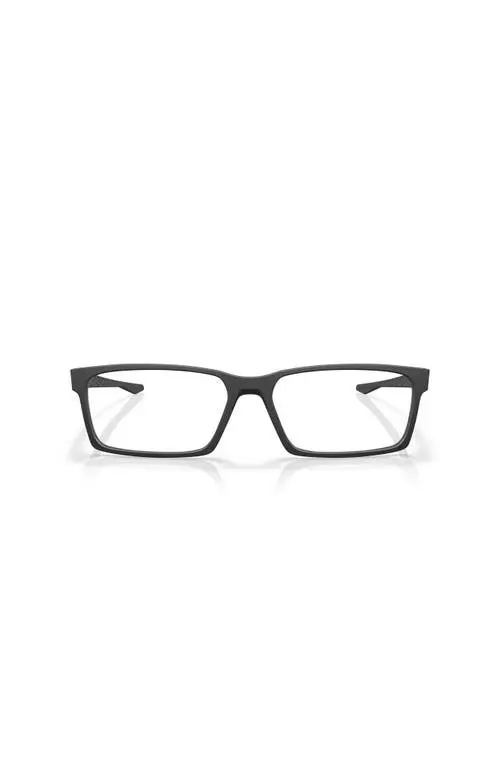 Oakley 57mm Rectangle Eyeglasses - Black