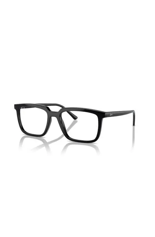 Ray-ban 54mm Rectangle Full Rim Eyeglasses - Black