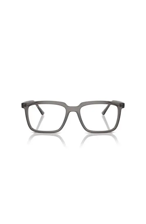 Ray-ban 54mm Rectangle Full Rim Eyeglasses - Grey