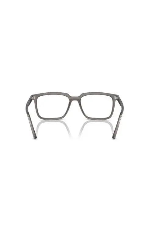 Ray-ban 54mm Rectangle Full Rim Eyeglasses - Grey
