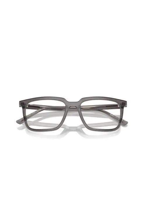 Ray-ban 54mm Rectangle Full Rim Eyeglasses - Grey