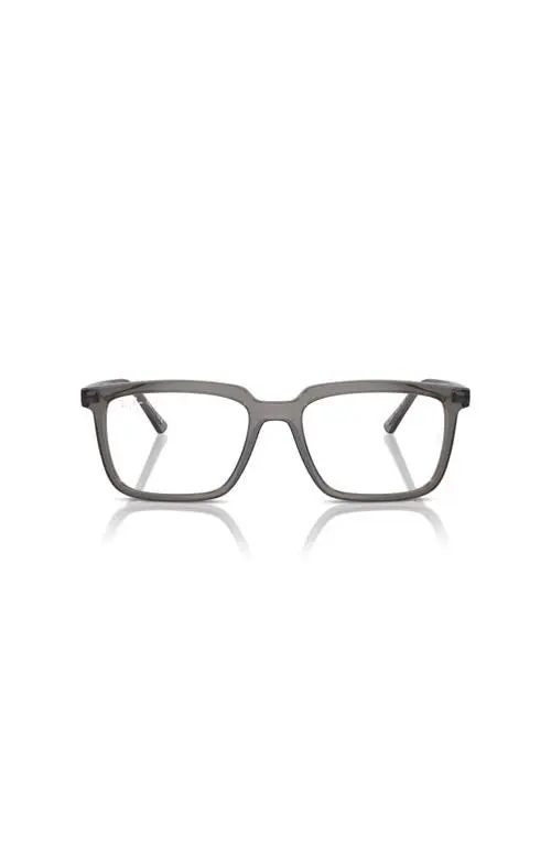 Ray-ban Rectangle Full Rim Eyeglasses - Grey