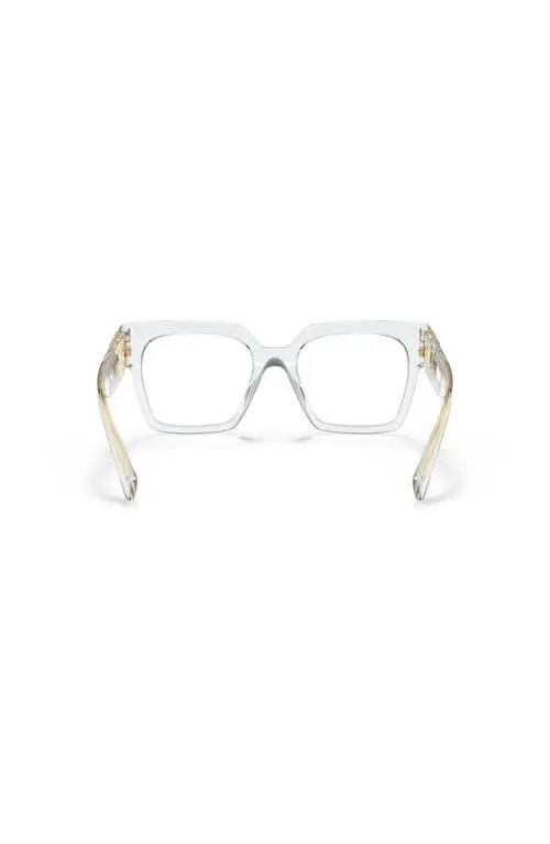 Miu Miu 52mm Square Optical Glasses - Transparent