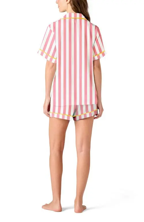 KATIE KIME Retro Stripe Shorts Set