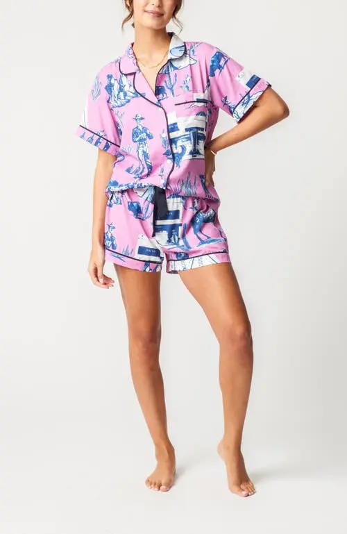 KATIE KIME Marfa Toile Shorts Set - Pink