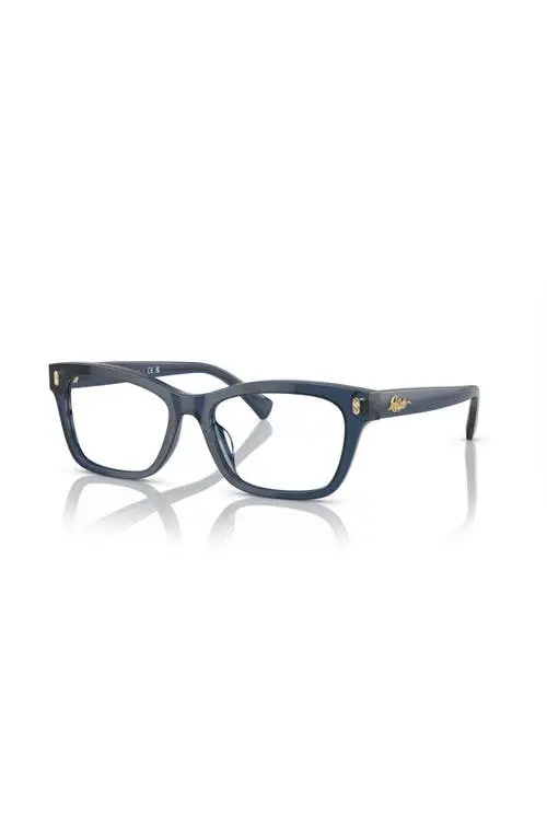 Ralph Lauren 54mm Rectangle Optical Glasses - Blue