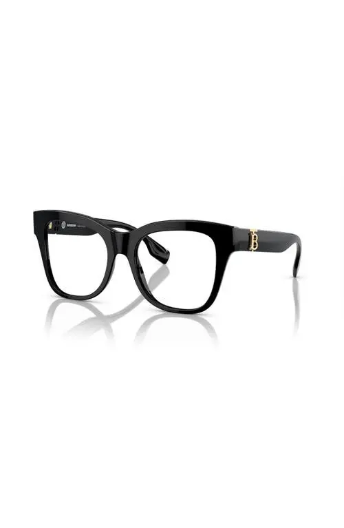 Burberry 52mm Square Optical Glasses - Black